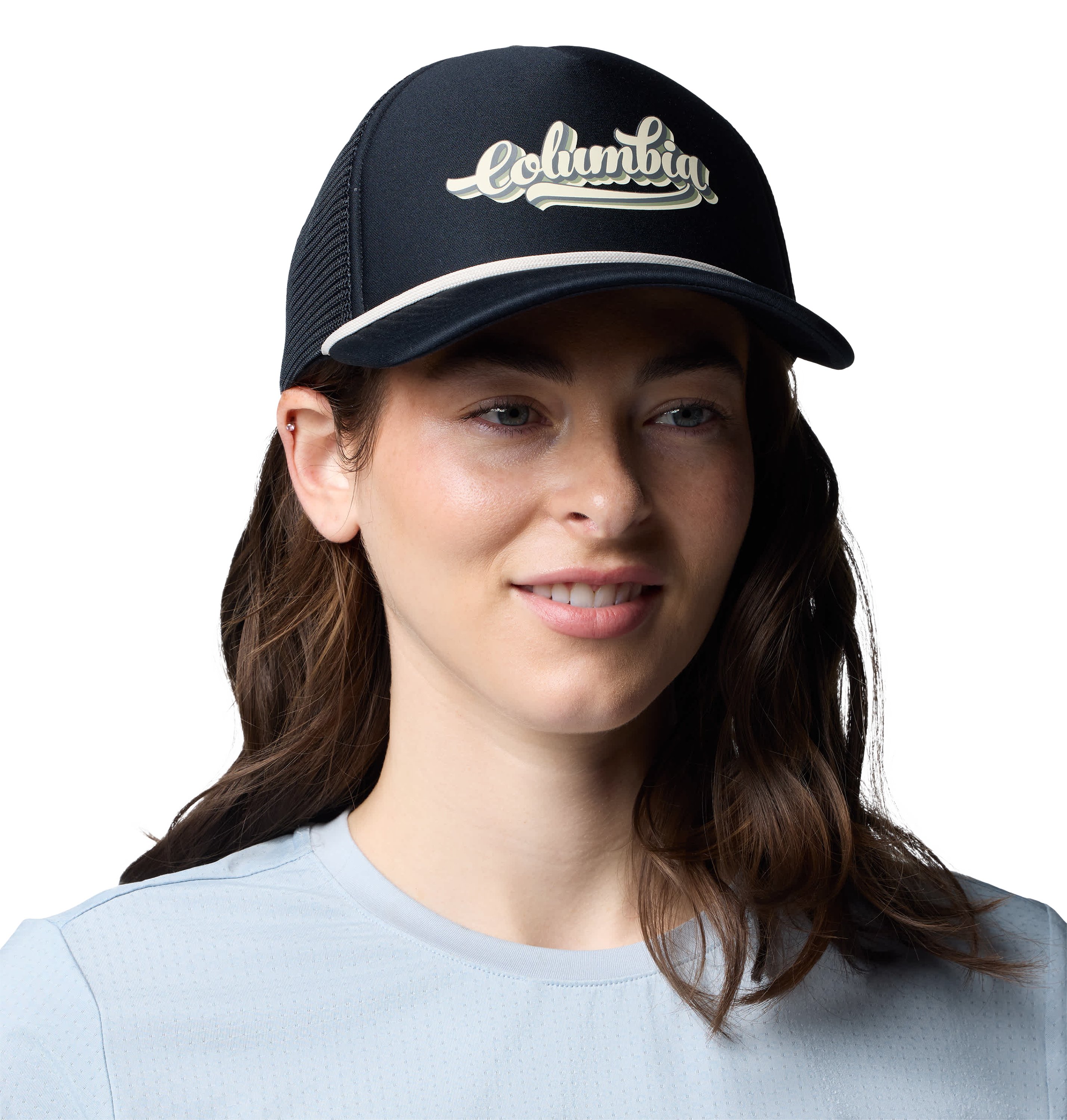 Columbia Misty Ridge Elevated Script Logo Foam Trucker Cap for Ladies ...
